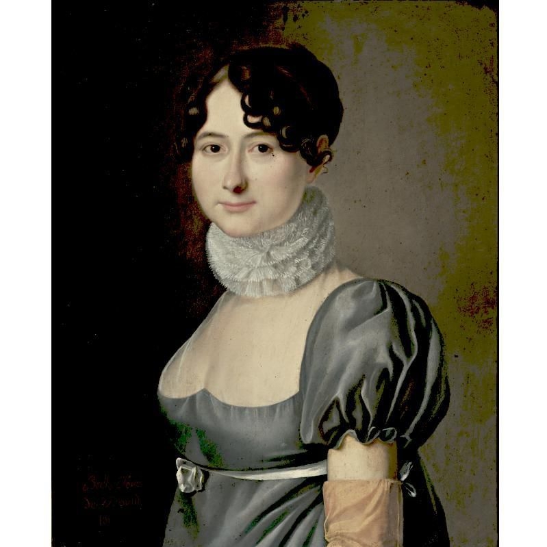 Alexandre Bailly | ACTIVE CIRCA 1811 PORTRAIT OF A YOUNG WOMAN | MutualArt
