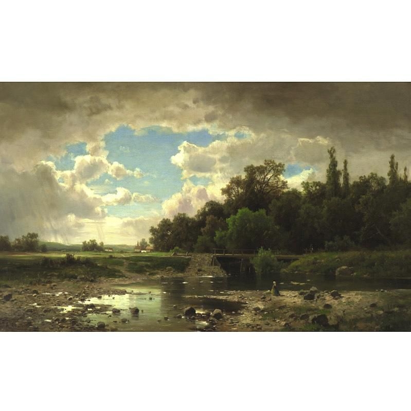 Adolf Chwala | LANDSCAPE WITH STREAM | MutualArt