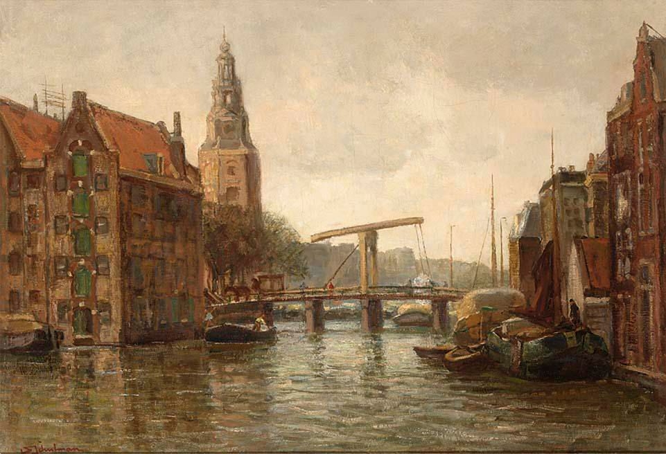 David Schulman | a view of the Montelbaanstoren, Amsterdam | MutualArt