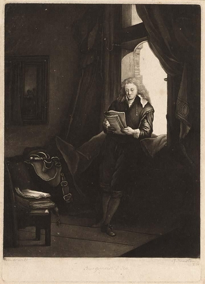 Richard Houston | Portrait of Jan Six in his study | MutualArt