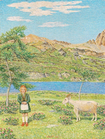 Gottardo Segantini | AM SILSERSEE, 1945 AT THE LAKE SILS, 1945 | MutualArt