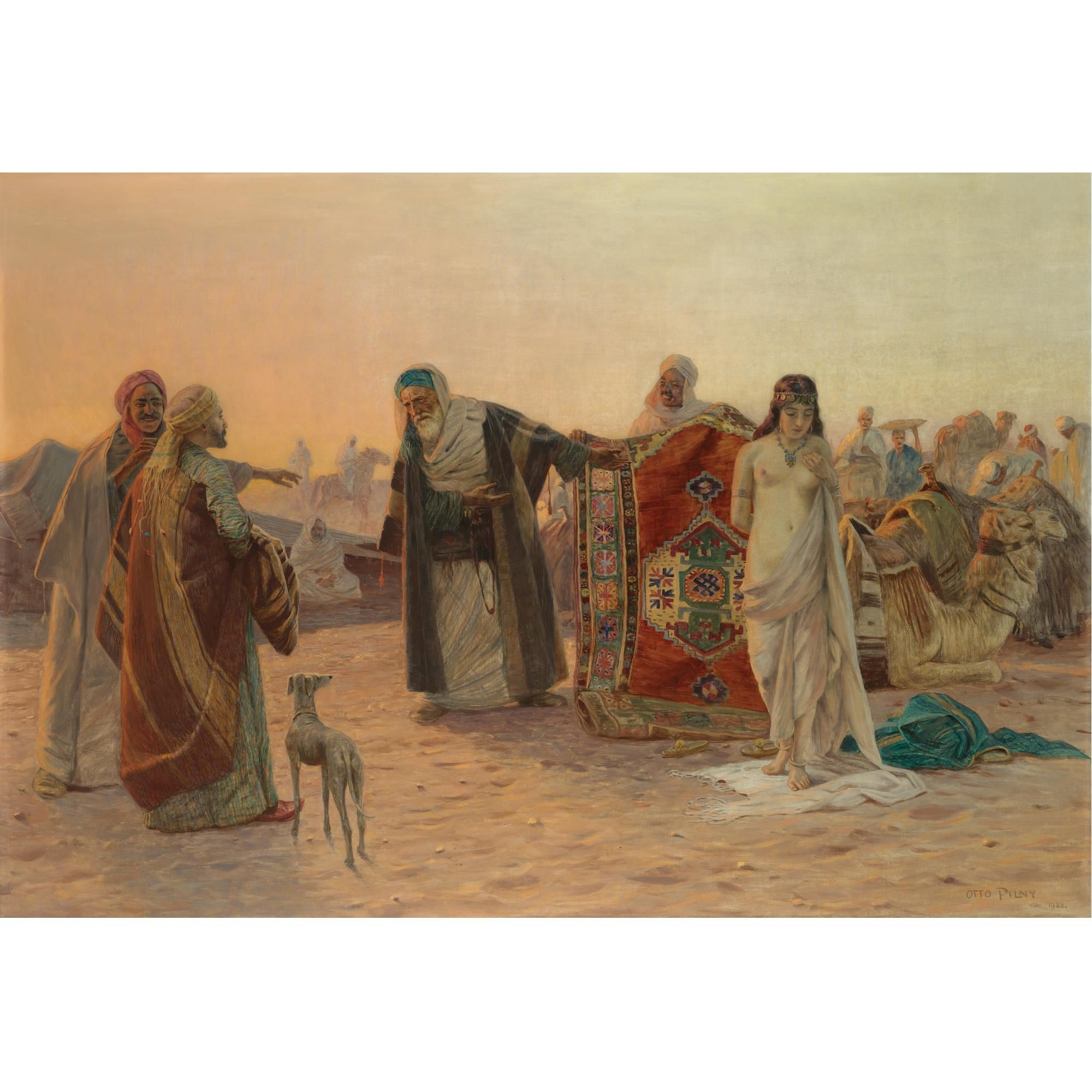 Otto Pilny | An Odalisque in the Desert (1928) | MutualArt