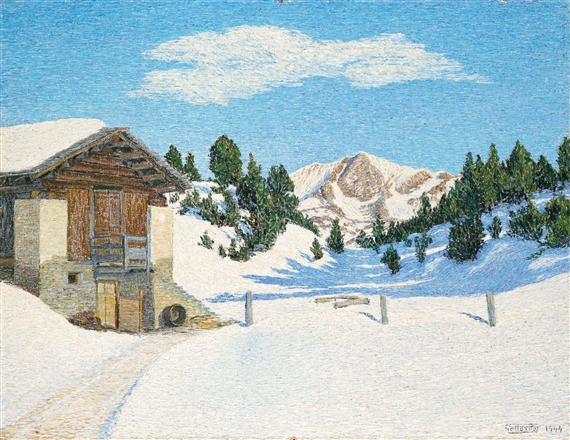 Gottardo Segantini | WINTERLANDSCHAFT, 1944 WINTER LANDSCAPE, 1944 ...