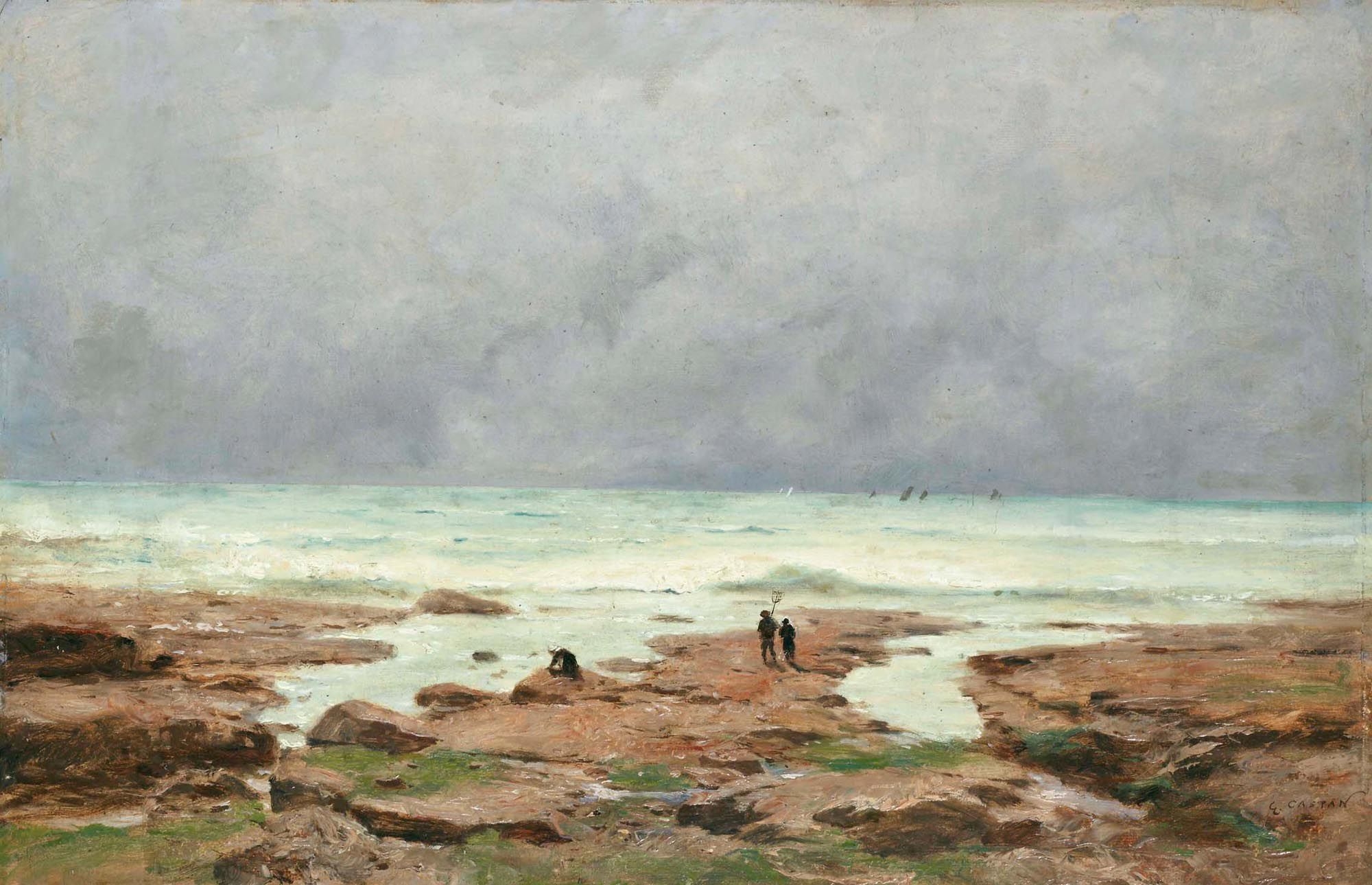 Gustave Castan | LA POINTE DE SAINT GILDAS SHORE OF SAINT GILDAS ...
