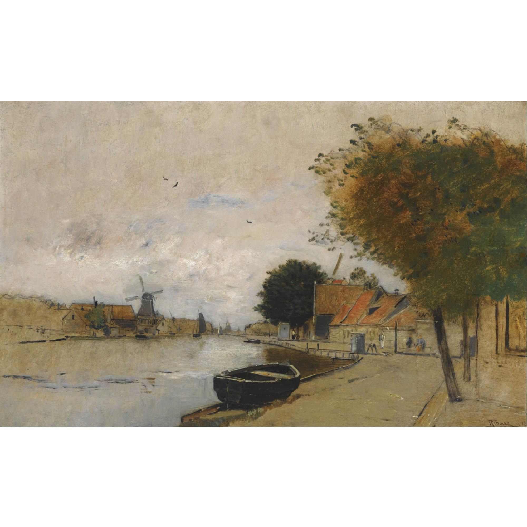 Rudolf Ribarz | A Dutch village | MutualArt