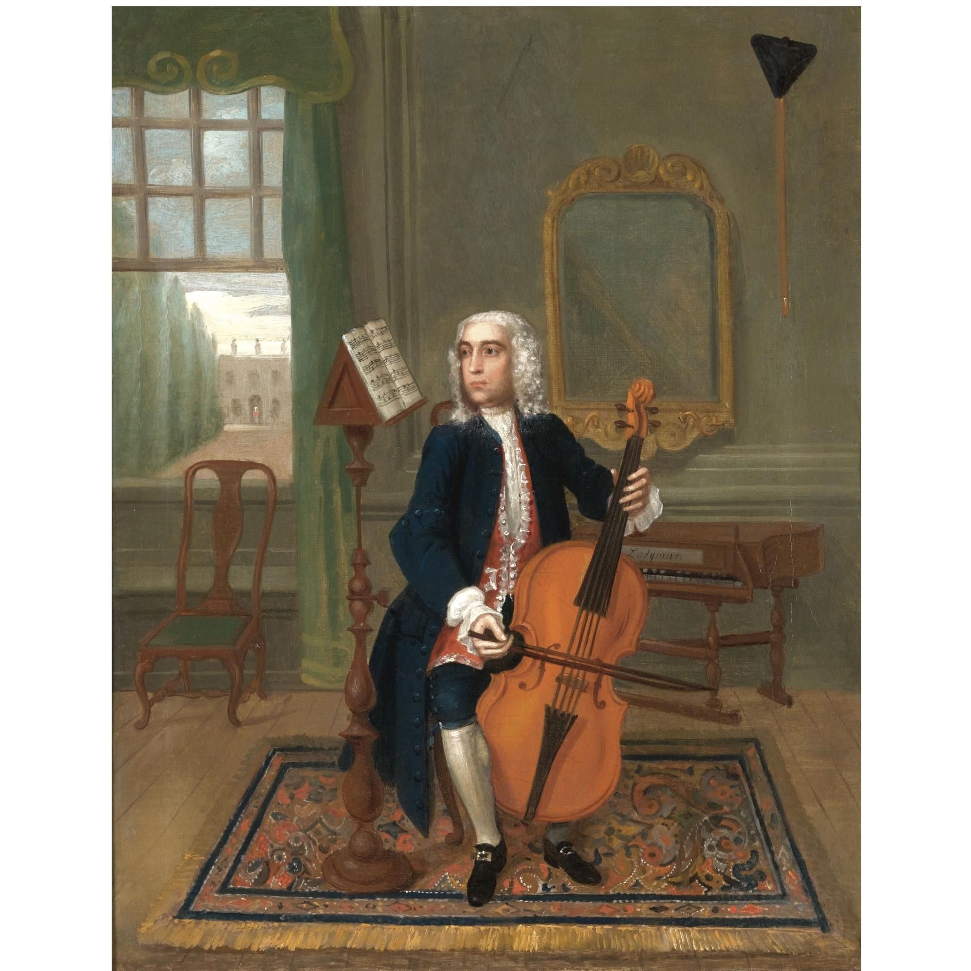 Baroque Cello Painting