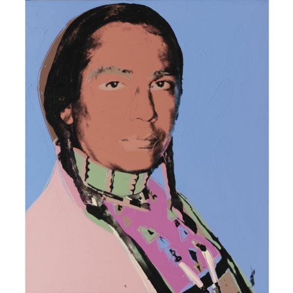 Andy Warhol | PORTRAIT OF AN AMERICAN INDIAN (RUSSELL MEANS) (1976 ...