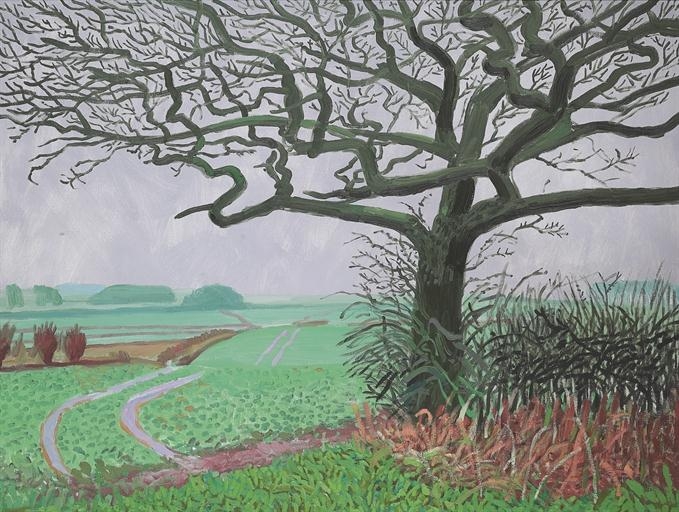 David Hockney | The Sea at Malibu (1988) | MutualArt