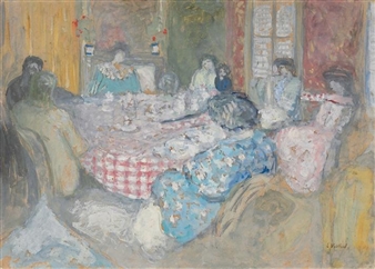 Vuillard Édouard | La lecture dans la salle à manger, Vaucresson (1924 ...