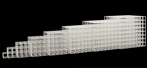 Sol LeWitt | Open Geometric Structure IV (1990) | MutualArt