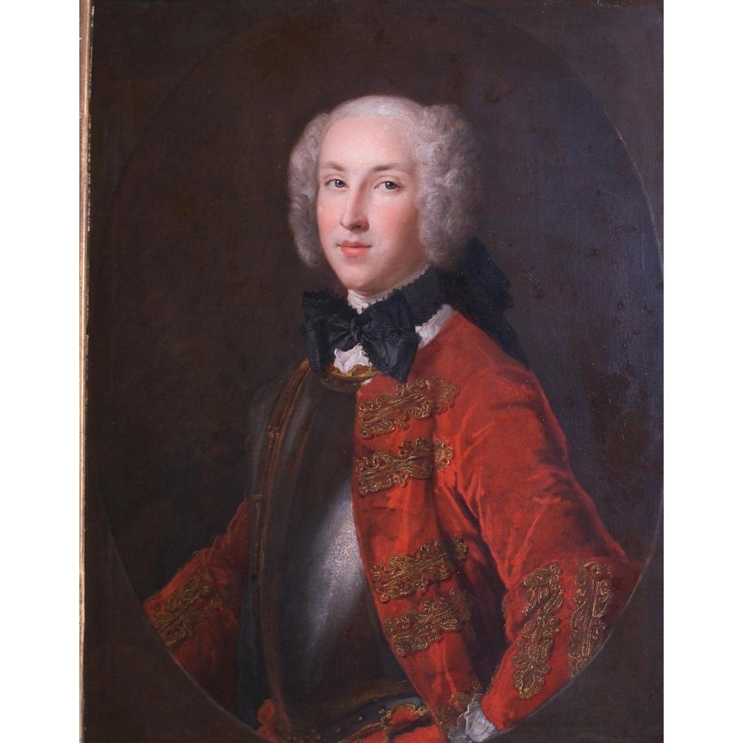 Alexis Simon Belle | Portrait of a Scottish Jacobite Officer Wearing a ...