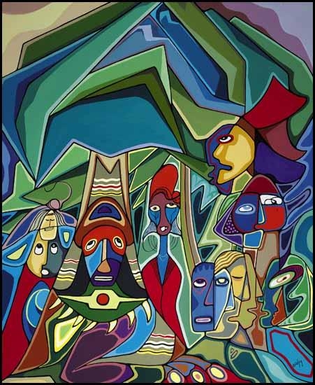 Daphne Odjig | All the World is a Stage | MutualArt