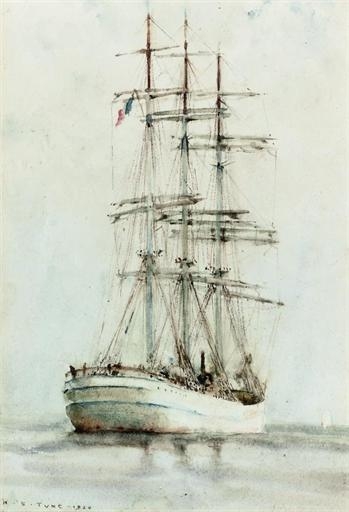 Henry Scott Tuke | The bather | MutualArt