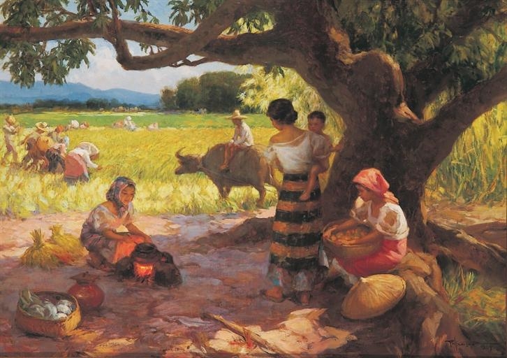 Fernando Amorsolo | Rice planting (1951) | MutualArt