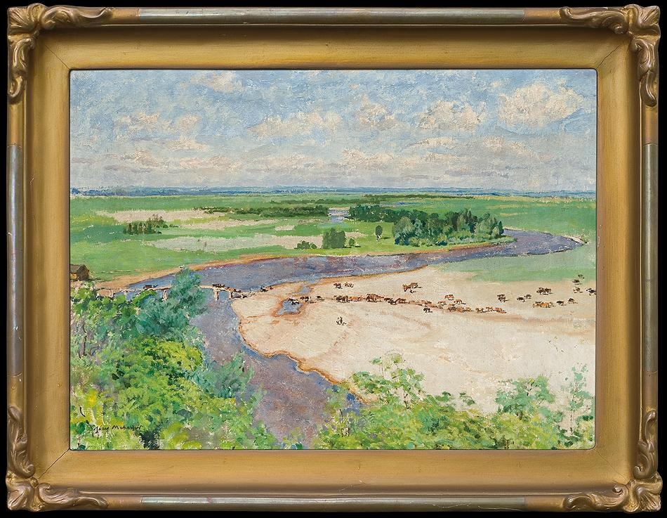 Jozef Mehoffer | MANOR HOUSE AND IT'S GARDEN IN JANKÓW (1914) | MutualArt