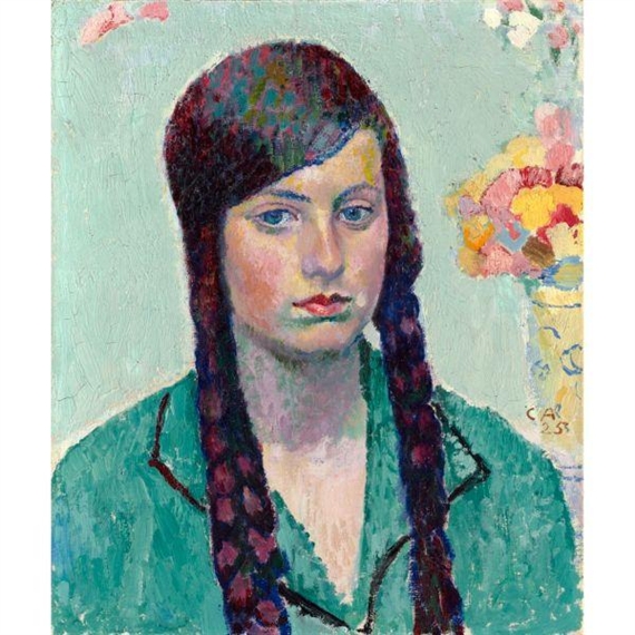 Cuno Amiet | PORTRAIT OF A GIRL (MISS KOTTMANN) (1925) | MutualArt
