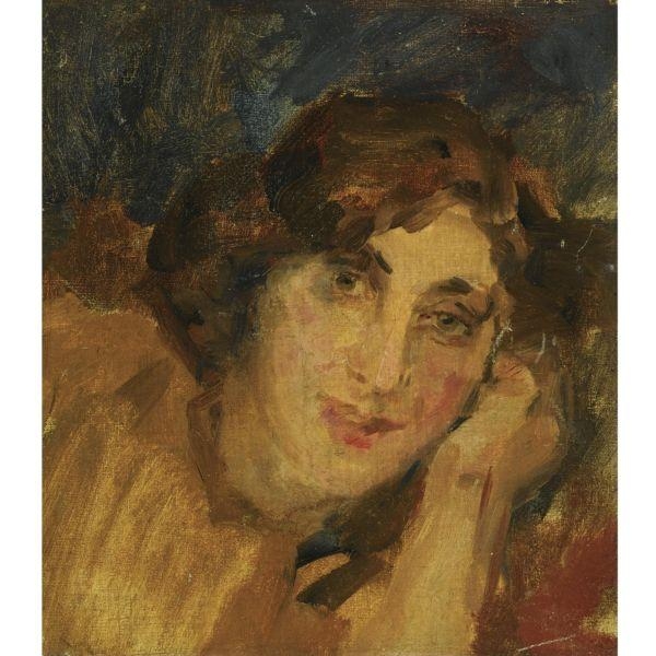 Isaac Israëls | A PENSIVE MOMENT (SOPHIE DE VRIES) | MutualArt