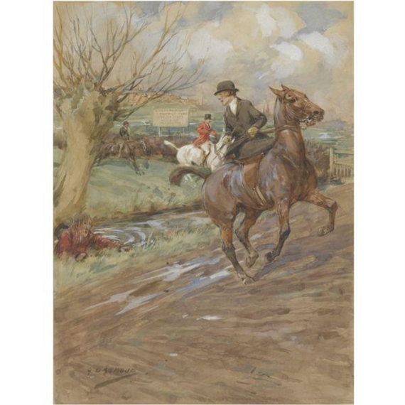 George Denholm Armour | HUNTING SCENE | MutualArt