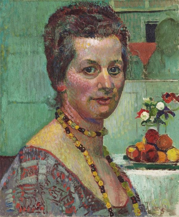 Cuno Amiet | Bildnis Frau Amiet (1925) | MutualArt