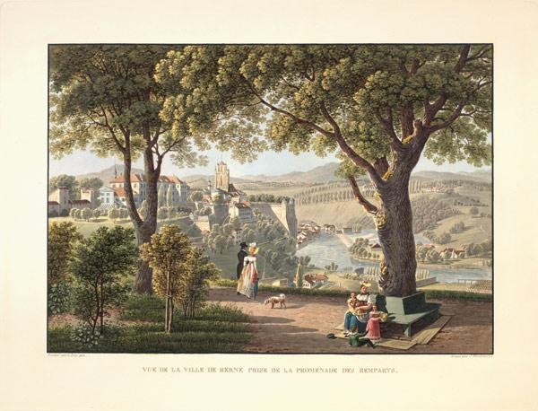 Gabriel Lory the Elder | Vue de la Ville de Berne prise de la Promenade ...