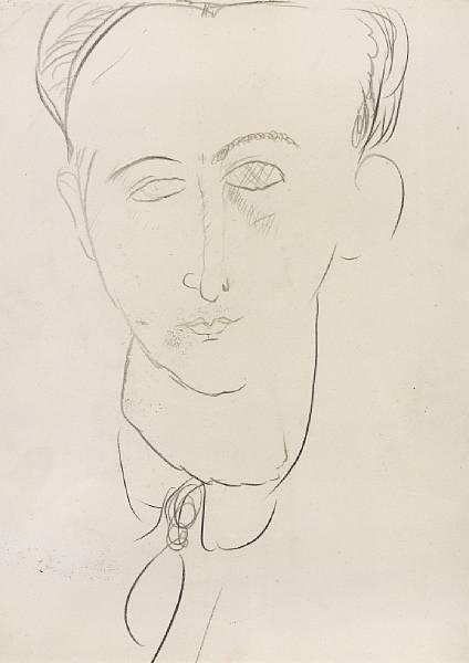 Amedeo Modigliani | Portrait d'un jeune homme (1919) | MutualArt