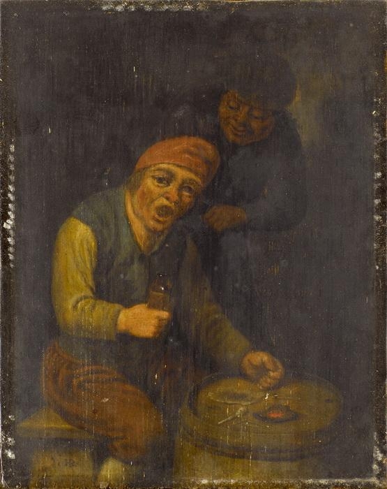 Hubert van Ravesteyn | Zechende Bauern | MutualArt