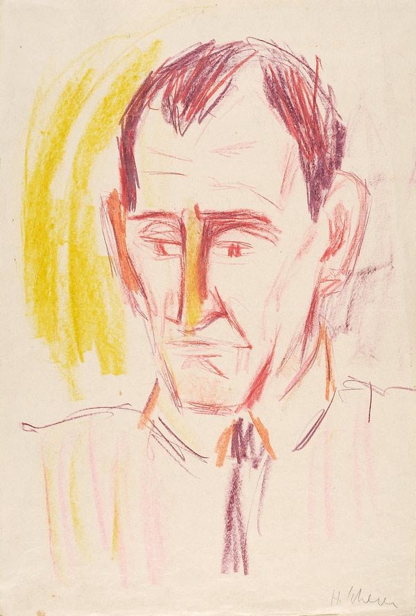 Hermann Scherer | Portrait Dr. S[axer] (Circa 1924) | MutualArt