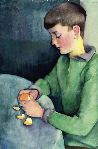 Conrad Felixmüller | DER MALER ERBACH MALT IM GARTEN KIRCHHOFF (THE ...