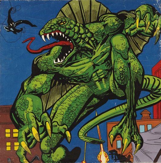 Steve Kaufman | Spiderman and the Lizard | MutualArt