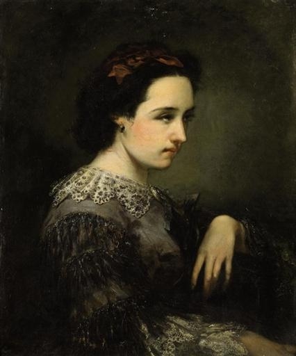 Adolphe Joseph Thomas Monticelli | Portrait présumé de madame Viola ...