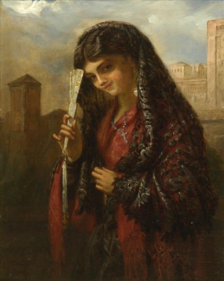 Henry Harrison Martin | The Belle of Granada (1867) | MutualArt