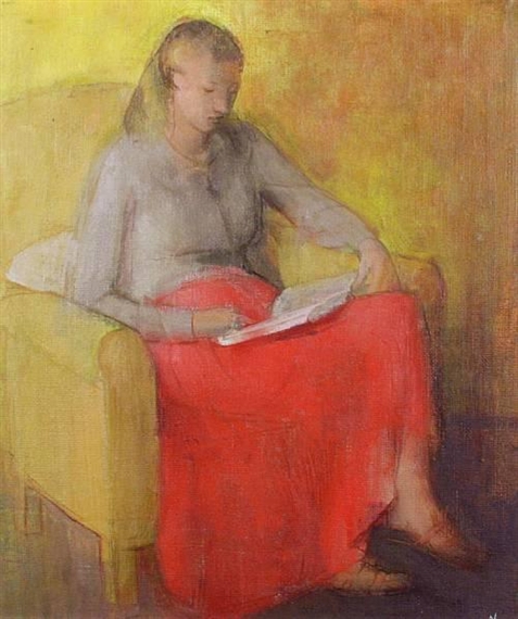 John Napper | 'Girl Reading' | MutualArt
