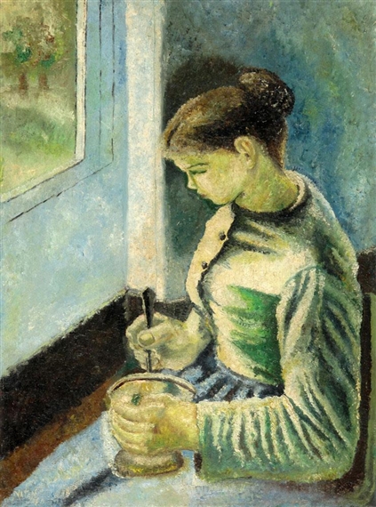 Avraham Naton | Young Woman (1940) | MutualArt