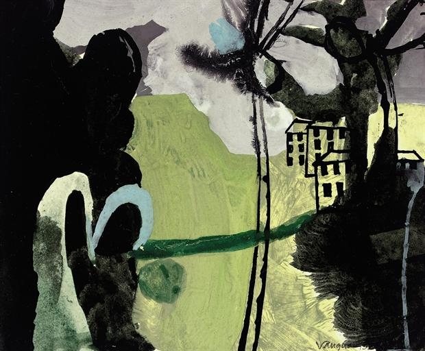 Keith Vaughan | Green Landscape (1952) | MutualArt