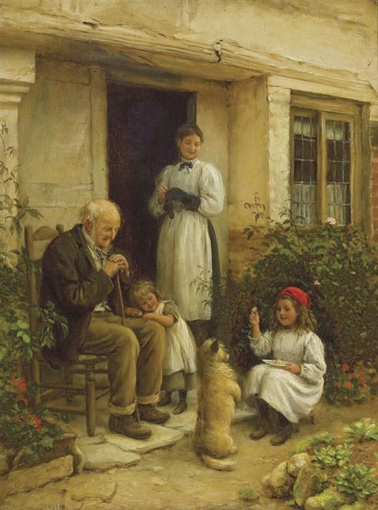 Joseph Clark | Bedtime (1881) | MutualArt