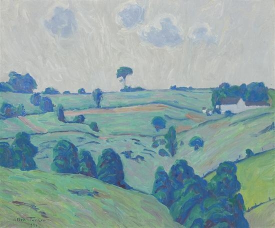 Allen Tucker | Haystacks (1920) | MutualArt