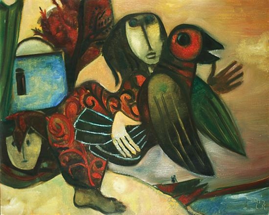 Leo Roth | Figure and bird | MutualArt
