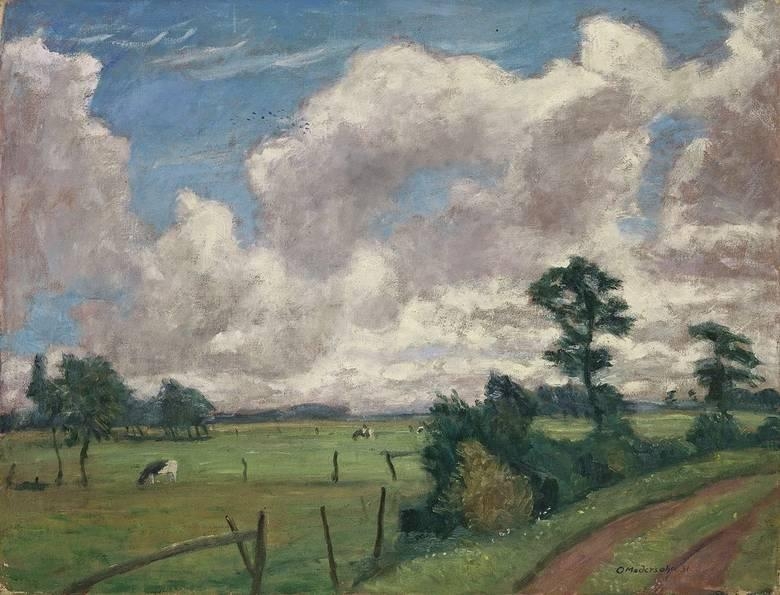 Otto Modersohn | SOMMERLANDSCHAFT MIT GROSSEN WOLKEN (1931) | MutualArt