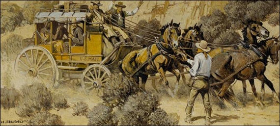 Nick Eggenhofer | The Stagecoach Hold-Up | MutualArt