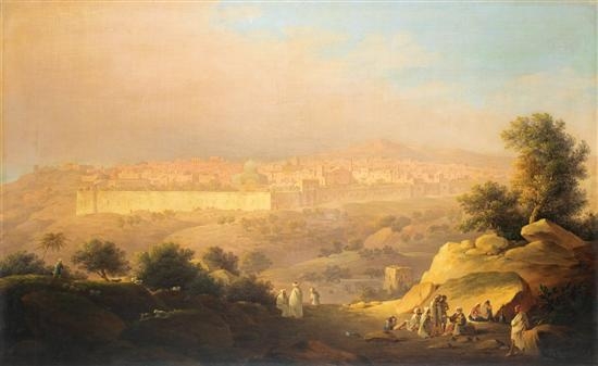 David Roberts | Jerusalem from the Mount of Olives (Circa 1890) | MutualArt