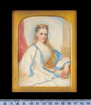 Easton Reginald | Isabella St John Callander (1847-1940), seated on a ...