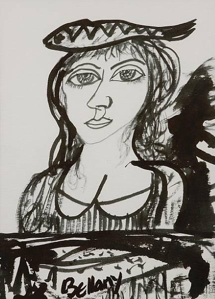 John Bellany | FISH WIFE WITH PURPLE HAIR | MutualArt