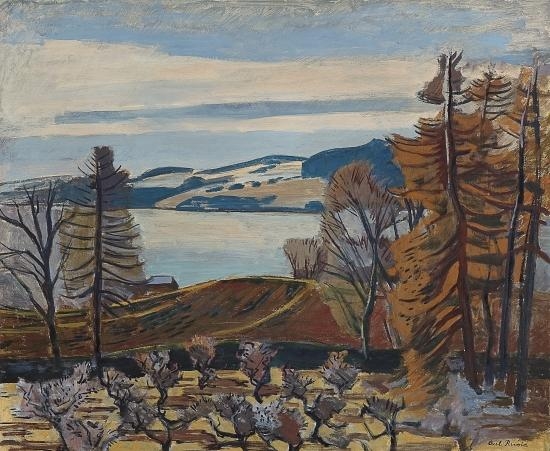 Axel Revold | View from Atlungstad by Mjøsa towards Helgøya | MutualArt