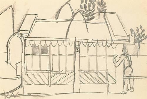 Keith Vaughan | Barn with Peat Stack, Kerry | MutualArt