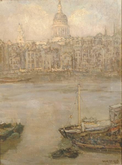 Clare Atwood | St Pauls from across the Thames | MutualArt