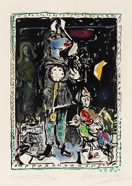 Marc Chagall | Peasant with a Clock (1968) | MutualArt