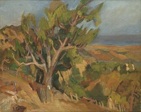 Henri Epstein | Mediteranean landscape with figures | MutualArt
