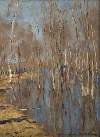 Adoljeff Iljitsch Levitan | Study for spring flooding | MutualArt