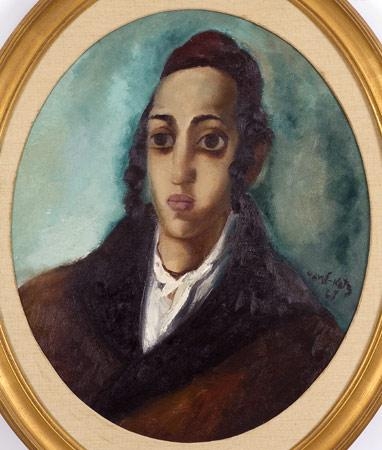 Emmanuel Mané-Katz | Portrait of a young Jew | MutualArt