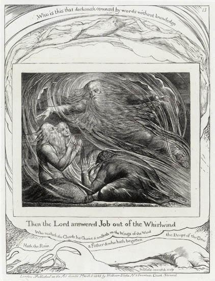 William Blake | Then the Lord Answered Job out of the Whirlwind (1825 ...